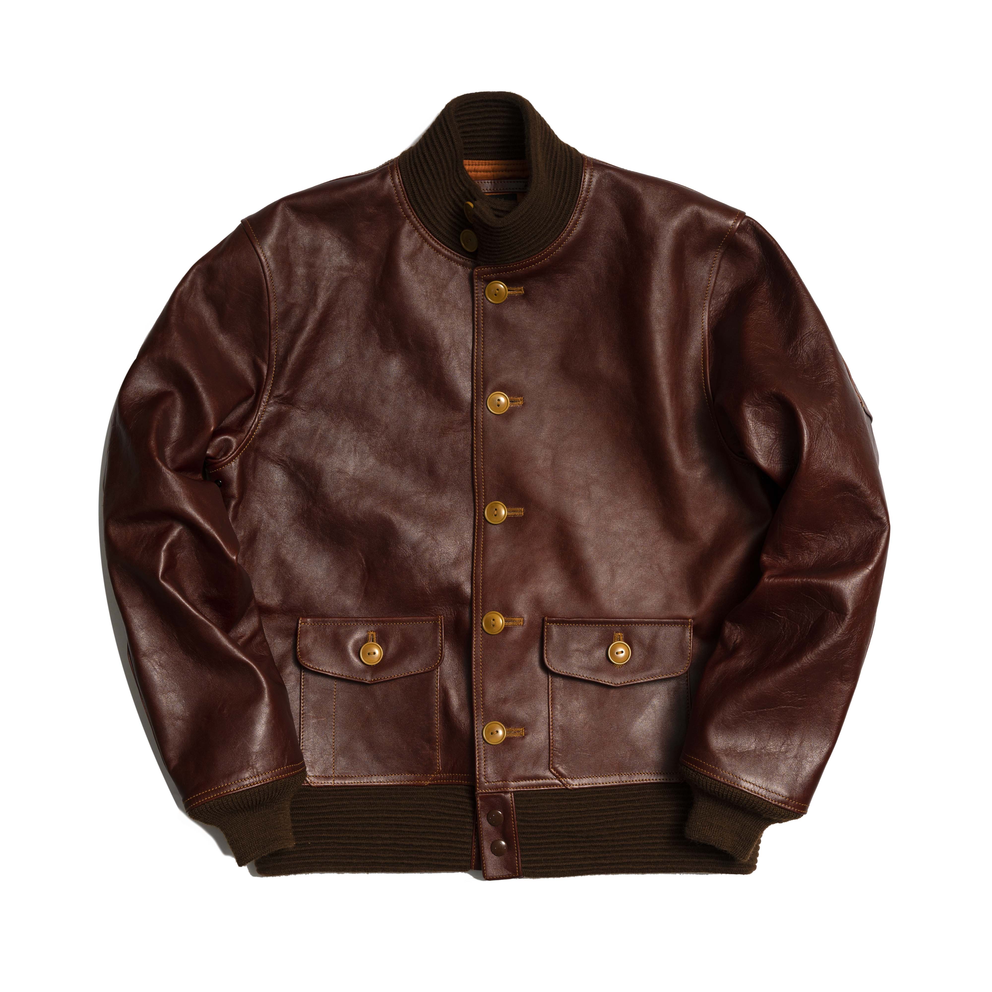 Type A-1 Flight Jacket Burgundy - DOUBLE HELIX